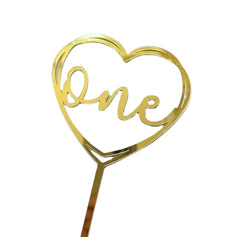 Badu Bg Нов акрилен топер за торта за рожден ден Златна годишна годишнина Деца Честит рожден ден