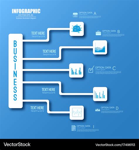 Business Workflow Infographic Template Royalty Free Vector