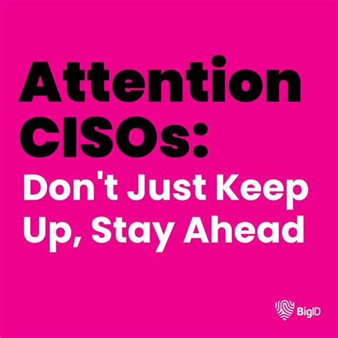 How Bigid Can Boost Your Security With Cisos Guide Bigid Posted On The Topic Linkedin