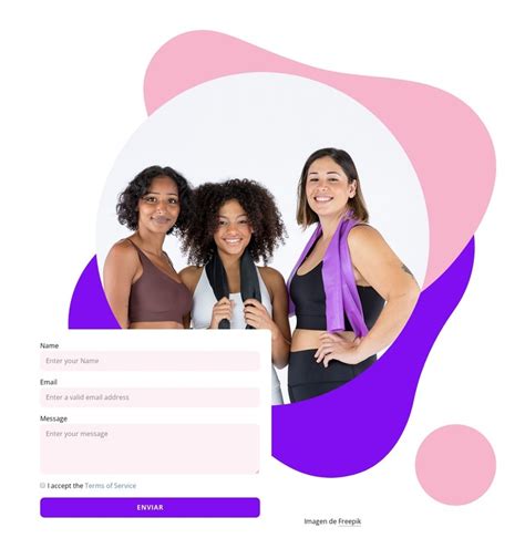 Formulario De Contacto Con Formas E Imagen Plantilla CSS