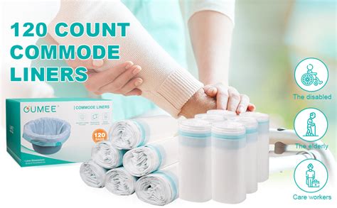 120 Disposable Commode Liners For Bedside Commode Beside