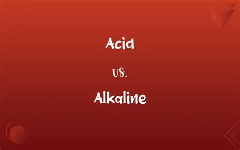 Acid Vs Alkaline Whats The Difference