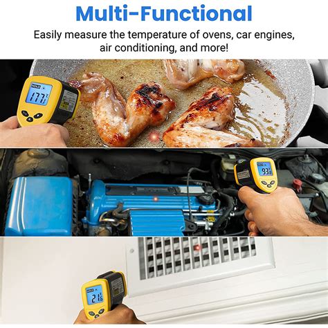 Termometru Digital Infrarosu Vaxiuja Tip Pistol Cu Laser Ir Non Contact 50°c~380°c 58°f