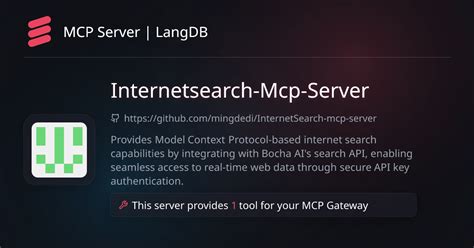 Internetsearch Mcp Server Langdb
