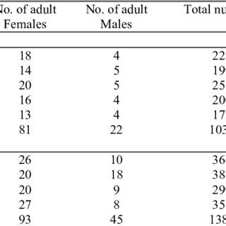 Laboratory Sex Ratio Of Adult And Copepodite V Of A Dengizicus And Download Scientific Diagram