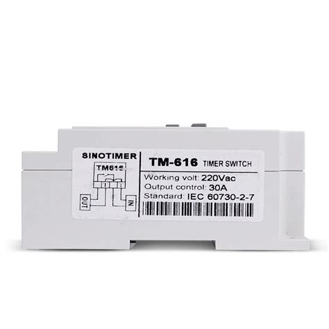 Sinotimer Tm616 Heavy Load 30a Time Relay 7 Days Programmable Digital Timer Switch Relay Control