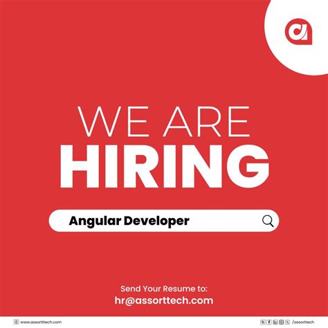 Hiring Angular Developer Careeropportunity Assorttech Assort Tech