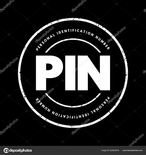 Pin Personal Identification Number Passcode Used Process Authenticating User Accessing Stock Pin Personal Identification Number Passcode Used Process Authenticating User Accessing Stock