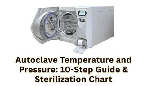 Autoclave Temperature And Pressure 10 Step Guide And Sterilization Chart