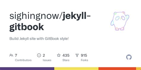 Github Sighingnowjekyll Gitbook Build Jekyll Site With Gitbook Style