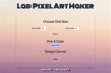 Udacity Pixel Art Maker Jess Plus Life Javascript