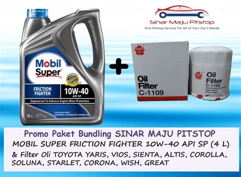 Promo Paket Bundling Oli EXXON MOBIL SUPER FRICTION FIGHTER 10W 40 SP