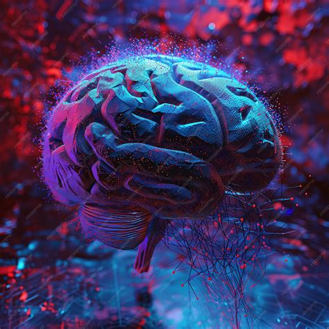 Premium Ai Image Neural Network Transforming Into Human Brain 3d Rendering Generative Ai