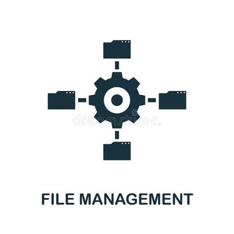 Data Organization Icon Set Collection Of Simple Elements Such As The Data Structure File