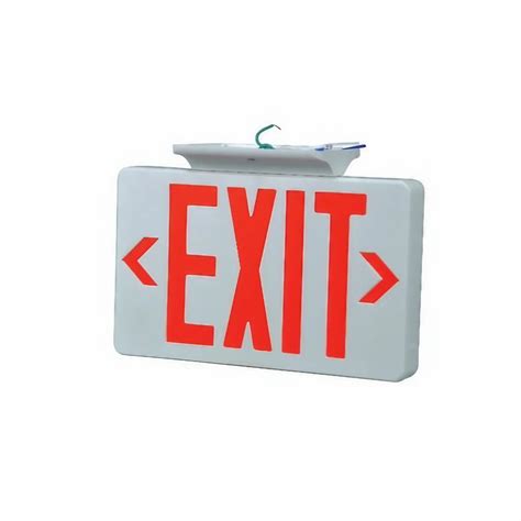 Red Acrylic LED Exit Sign Board Shape Rectangular At Rs In New Delhi