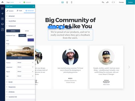 T4 Joomla Page Builder Preview Joomlart