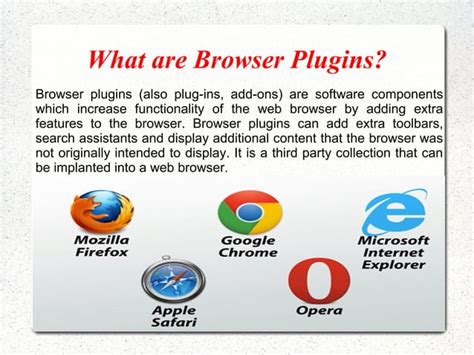What Are Browser Plugins Ppt Free Download