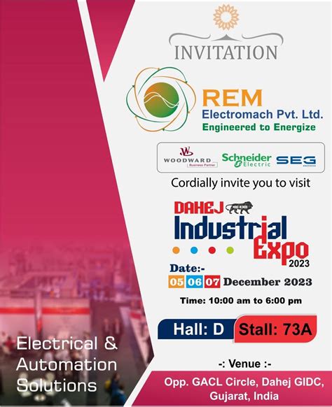 Jigar Desai On Linkedin We Coordinately Invite You To Visit Us At 3rd Industrial Expo Dahej