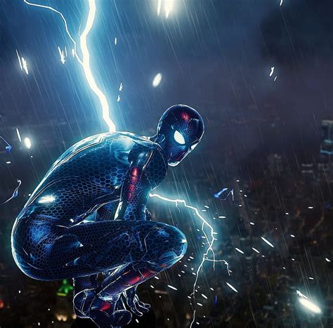 Rain Spider Spiderman 3 Black Suit Hd Wallpaper Pxfuel