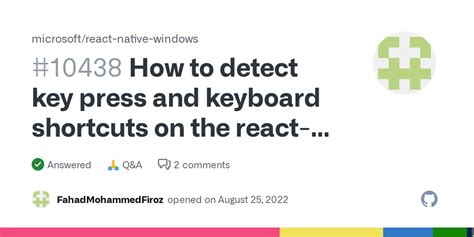 How To Detect Key Press And Keyboard Shortcuts On The React Native