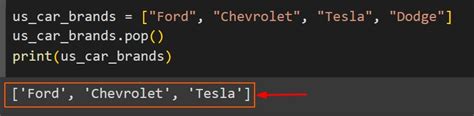 Pop List Python