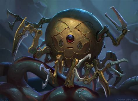 Artstation Curious Killbot Magic The Gathering Creature Concept