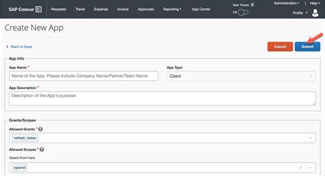 Create Tokens Required For Concur Api Access Sap Tutorials