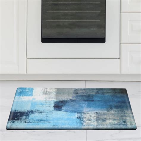 Turquoise Kitchen Rug17x29 Teal Anti Fatigue Mat Non Slip Kitchen
