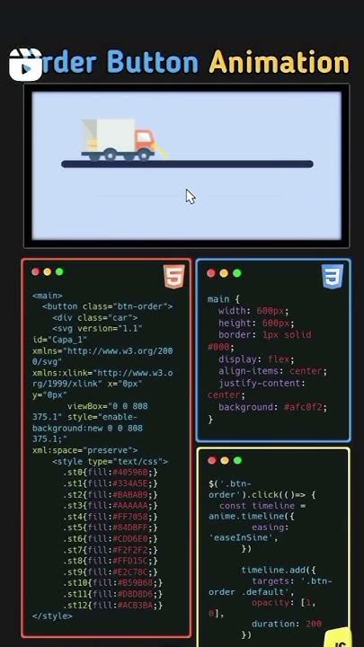 Order Button Animation Html Using In Css Htmlshorts Css Html