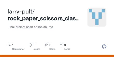 github larry pult rock paper scissors classifier final project of an online course