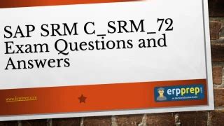 PPT SAP SRM C SRM Certification Syllabus And Certification Questions PowerPoint