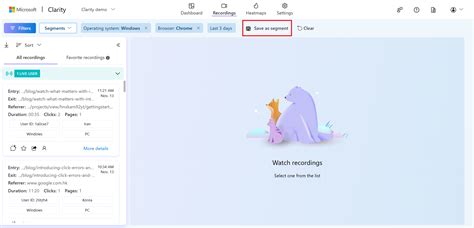 Segments In Clarity Microsoft Learn