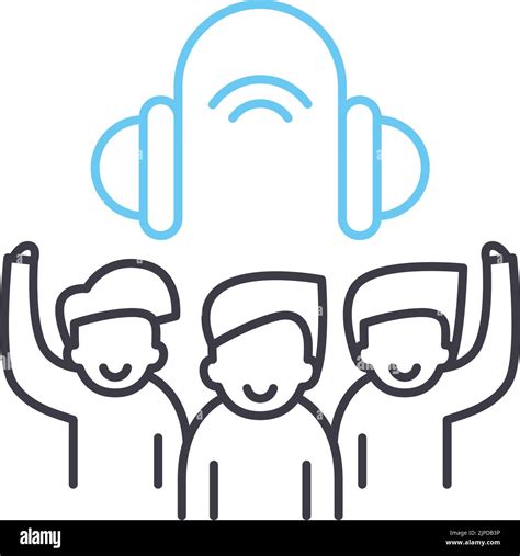 Support Line Icon Outline Symbol Vector Illustration Concept Sign Stock Vector Image And Art