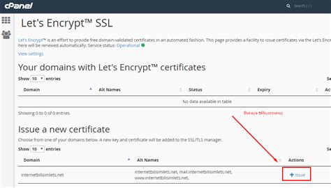 cPanel Ücretsiz SSL Lets Encrypt SSL Kurulumu İnternet Bilişim
