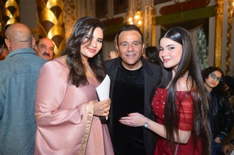 حميد الشاعري وخالد عجاج ودنيا عبد العزيز في عقد قران ابن محمد فؤاد