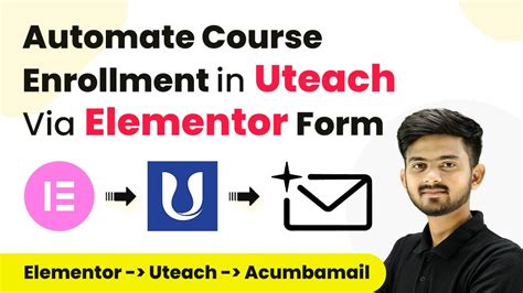 Automate Course Enrollment In Uteach And Acumbamail Subscriptions Via Elementor With Pabbly