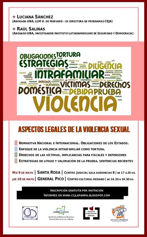 Centro De Capacitación Judicial 9 10 Mayo Curso Sobre Violencia