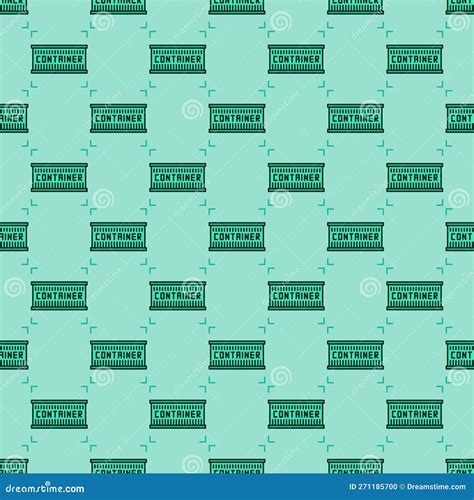 Container Vector Shipping Concept Colorful Seamless Pattern Stock
