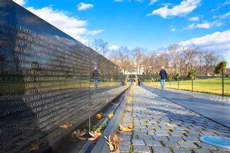 Washington Dc Usa Vietnam Veterans Memorial Editorial Photo Image