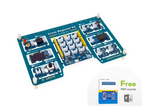 grove beginner kit for arduino with 10 sensors and 12 projects free