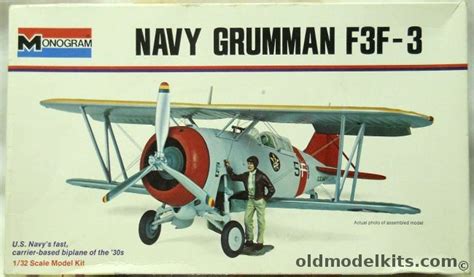 Monogram 1 32 Navy Grumman F3f 3 White Box Issue F3f3 6851
