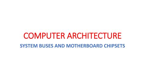 Solution Computer Architecture System Buses Studypool