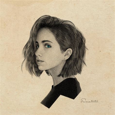 Portrait Of Some Random Girl From Pinterest Rdrawing