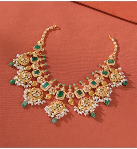 Guttapusalu Necklace In 22k Gold Krishna Jewellers Pearls And Gems