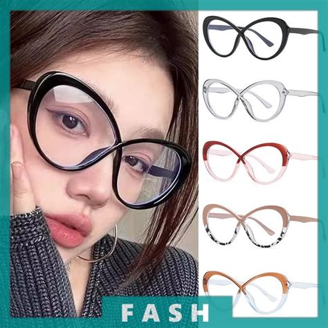F Women Anti Blue Light Optical Glasses Large Frame Optical Glasses