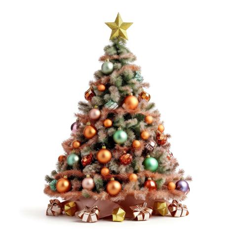 Premium Ai Image Christmas Tree Isolated Illustration Ai Generativexd