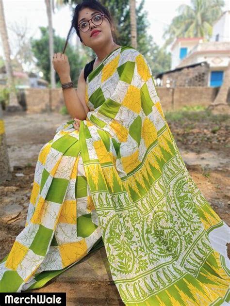 Scren Print Saree Merchwale
