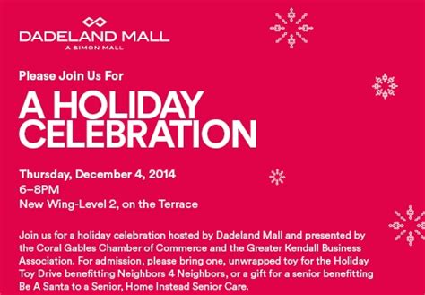 Gkba And Coral Gables Chamber Christmas Event At Dadeland Mall 2014