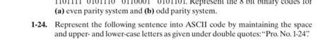 Solved A Even Parity System And B Odd Parity System Chegg Com