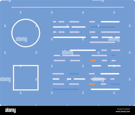 Blue Computer Screen With Text Cartoon Programmer Work Icon Isolated On White Background Stock